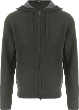 Vince Cashmere Rei&szlig;verschluss-Kapuzenpullover - - Knitwear - Herren - Gr&uuml;n - M