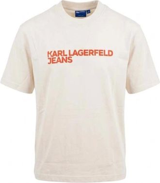 Karl Lagerfeld Homme, Tops, Beige, Taille: M KLJ Reg SS Essential Tee