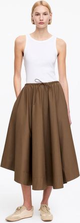 Arket Weiter Baumwollrock -Braun