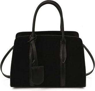 Generic Aukojoy Sac &agrave; bandouli&egrave;re en su&eacute;dine pour femme et fille avec fermeture &eacute;clair, grande capacit&eacute;, sac &agrave; bandouli&egrave;re unique pour voyage, shopping, trava