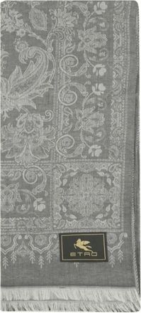 Etro unisex, Pre-owned, Gris, Taille: ONE Size Pre-owned Scarf