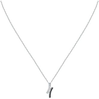 Cleor Collier en argent 925/1000 et zircon