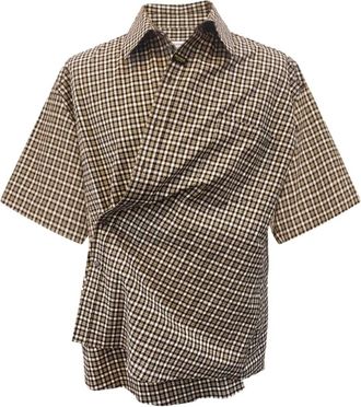 Martine Rose Homme, Chemises, Multicolore, Taille: XL Chemise &agrave; manches courtes &agrave; carreaux