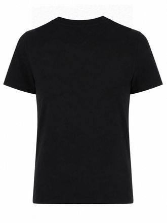 Versace Jeans Couture Logo and Strass Embellished T-Shirt - Black