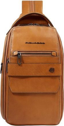 Piquadro Homme, Sacs, Beige, Taille: ONE Size Sac bandouli&egrave;re convertible en sac &agrave; dos