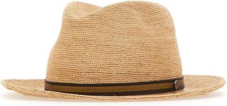 Borsalino Homme, Accessoires, Beige, Taille: 60 CM Argentina Chapeau Crochet en Raphia