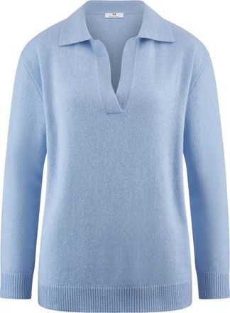 Peter Hahn Polo-Pullover Peter Hahn blau