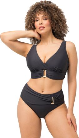 Ulla Popken Damen Sophia, Schnalle Bikini, Schwarz, 54