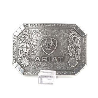 Ariat Floral Rectangle Silver - Acc Buckle