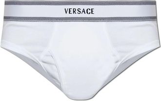 Versace Homme, Sous-v&ecirc;tements, Blanc, Taille: 2XL Cotton Briefs