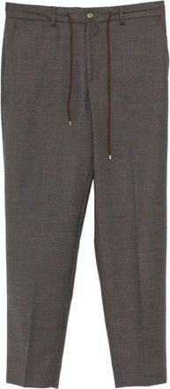 BRIGLIA 1949 drawstring trousers - Braun