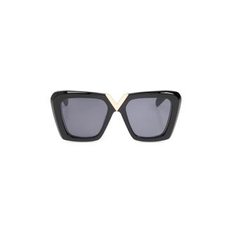 Valentino Garavani V-Gold II Sonnenbrille - - Accessories - Damen - Schwarzk - ONE SIZE