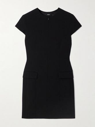 Theory Minikleid Aus Crêpe - Schwarz