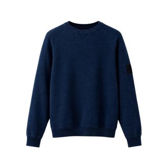 Outhere Strickpullover mit Rundhalsausschnitt - - Knitwear - Herren - Blau - L