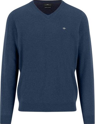 Fynch-Hatton Pullover aus Merino-Kaschmir mit V-Ausschnitt Night/L