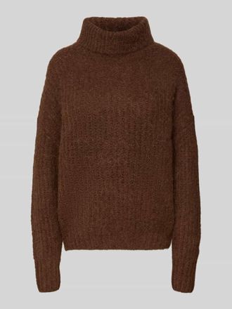 Fynch-Hatton Relaxed Fit Pullover aus Alpaka-Mix in Strick-Optik