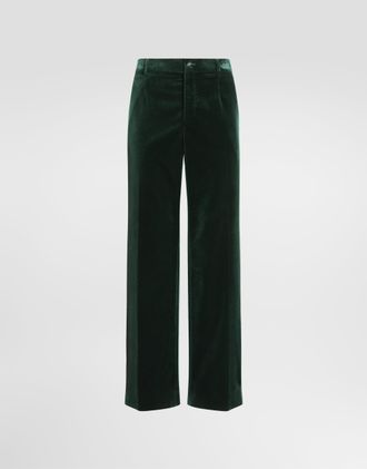 Dolce & Gabbana Hose Aus Samt - Mann Hosen Und Shorts Gr&uuml;n 44