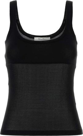Max Mara Biada Oberteil mit weitem Ausschnitt - - Tops - Damen - Schwarzk - M