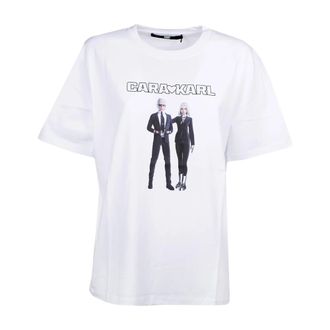 Karl Lagerfeld Avatar T-Shirt - - Tops - Herren - Wei&szlig; - L