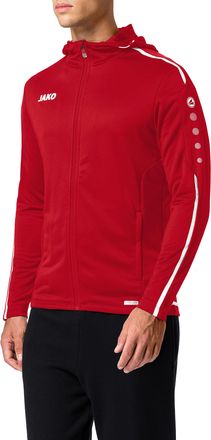 Jako Herren Trainingsanzug Polyester Striker 2.0 mit Kapuze, chili rot/weiß, L, M9419
