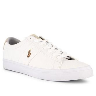Polo Ralph Lauren Herren Schuhe wei&szlig; Textil & Canvas