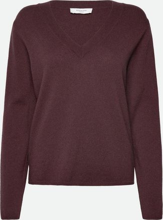 Rosemunde Wollpullover Laica v-neck mit V-Ausschnitt und langen &Auml;rmeln, Woll-Kaschmir-Mix