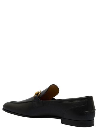 Gucci Mens Loafers Jordaan Black Leather Calf