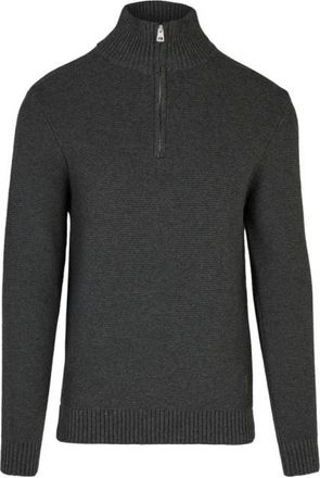 Bomboogie Homme, Pulls, Gris, Taille: M Pull Col Montant Demi-Zip