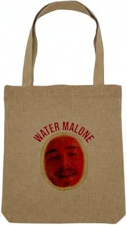 Fabulous Sac Shopping Tote Bag Aspect Lin - Water Malone Parodie Fruit Rap Rappeur - Sac de Courses Toile Epaisse 360g Beige Naturel Cabas Port&eacute; Epaule Solide 