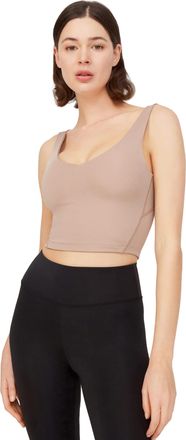 LOS OJOS V-Neck Sport BH - Medium Support gepolsterter Sport-BH für Damen