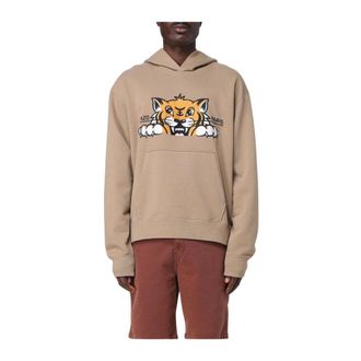 Kenzo Homme, Sweatshirts et sweats à capuche, Brun, Taille: S SweaT-shirt Tigre Graphique