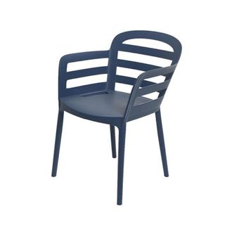Jardideco Jardideco - Chaise de jardin bleue Boston