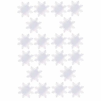 Indigos UG Indigos UG - Acryl Schneeflocke transparent 20x 5cm - Anh&auml;nger transparent f&uuml;r Weihnachtsbaum Fenster & Geschenke DIY Basteln Christbaumanh&auml;nger Weihn