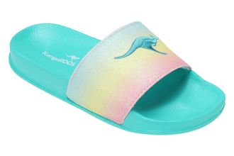 Kangaroos Damen K-Slide Shine Sandale, Ocean/Rainbow, 42 EU