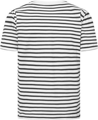 Joop T-Shirt Teele geringelt, gerippter Rundhals