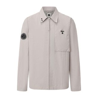 Pretty Green Hemdjacke f&uuml;r Herren, Nylon (Hellgrau)