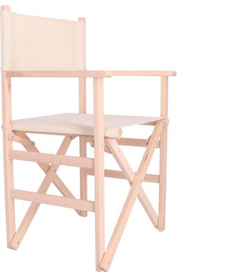 Aranáz Mueblear 1001 Regie-Stuhl, mit Leinwand und unlackiertem Holz 51,5 x 46 x 86 cm Brute