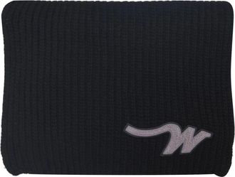 Max Mara Femme, Accessoires, Noir, Taille: ONE Size Maxi W Patch Scarf