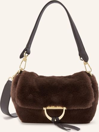 Abro Abro Handtasche Temi Small Aus Kunstfell braun