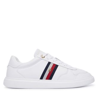 Tommy Hilfiger Sneakers Tommy Hilfiger Icon Court Light Webbing FW0FW09602 Wei&szlig;