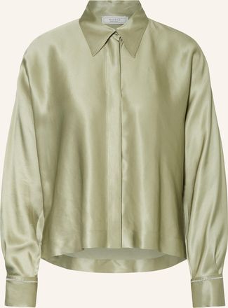 PESERICO Peserico Cropped-Hemdbluse Mit Schmuckperlen gruen