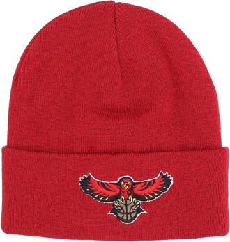Mitchell & Ness Homme, Accessoires, Rouge, Taille: ONE Size Hardwood Classics Knit Beanie