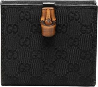 Gucci Portefeuille Vintage Pre-owned - Femme - Pre-owned - Noir - Taille: ONE Size