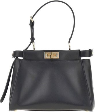 Fendi Leather small My Peekaboo bag Woman One Size