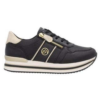 Remonte Schwarz Combi Sneaker Stilvoll Bequem - - Shoes - Damen - Schwarzk - 36 EU