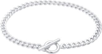 Elli Armband Damen Panzerkette Armband Chain Basic mit Stabverschluss aus 925 Sterling Silber