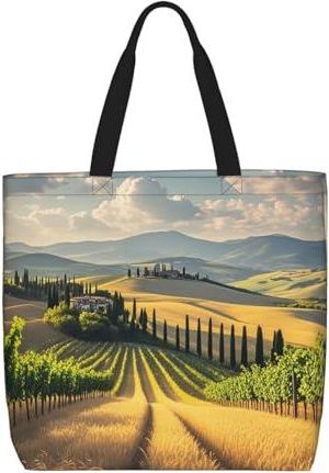 Generic Italie Toscane Sac Cabas D&eacute;contract&eacute; Tote Bag Pliable Sac A Main Femmes Pour Gym Quotidienne Voyage