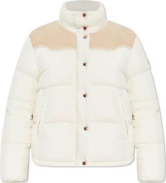 Moncler Femme, Vestes, Beige, Taille: 40 FR Angelys Down Jacket