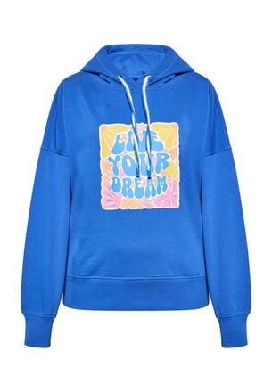 Mymo Kapuzenpullover Frauen kobaltblau
