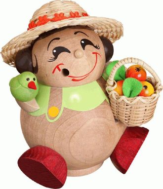 Seiffener Volkskunst Gärtnerin neues Design, 11 cm hoch, original Erzgebirge von Seiffener Volkskunst SV 19125